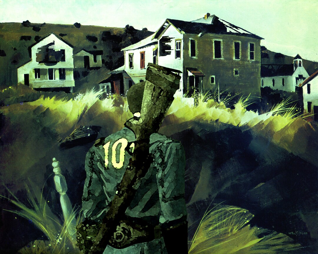 Fallout 3 Minefield Art Parody Print, Classic Sofa Painting Recycled ...