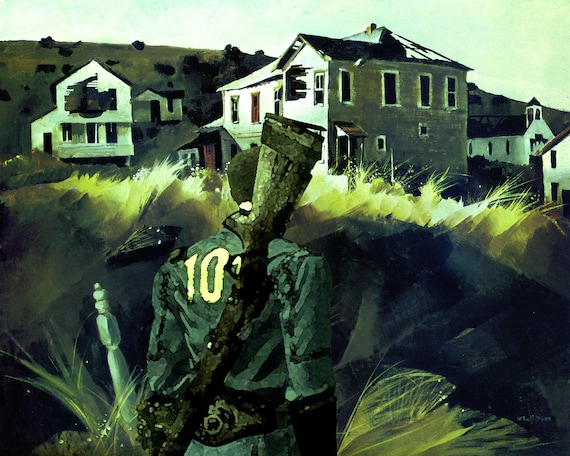 Fallout 3 Minefield Art Parody Print Classic Sofa Painting - Etsy