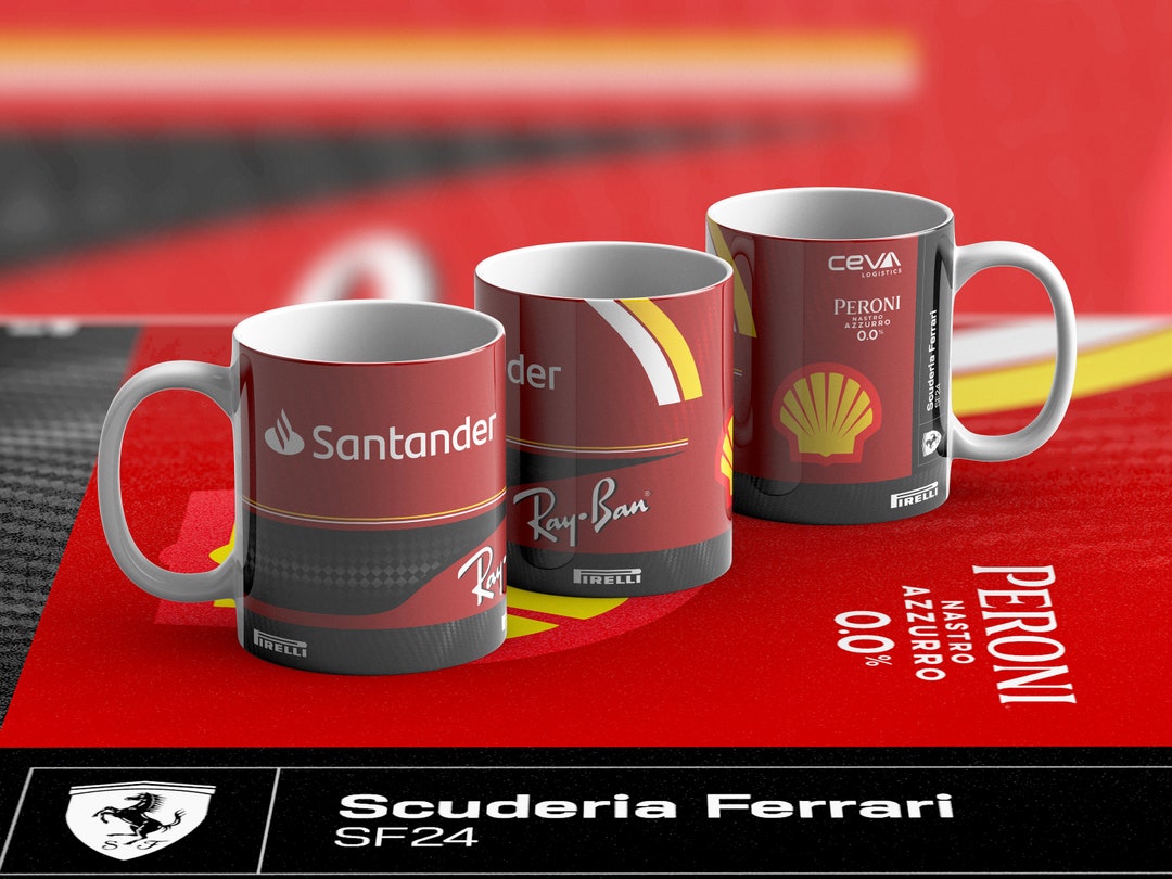 2024 Scuderia Ferrari F1 Team Mug Custom Carbon Style Design Formula 1 ...