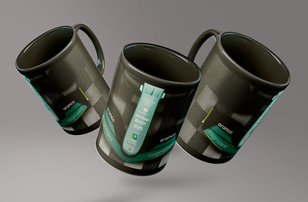 2022 !!! Formula 1 Aston Martin Aramco Cognizant F1 Team Mug Custom ...