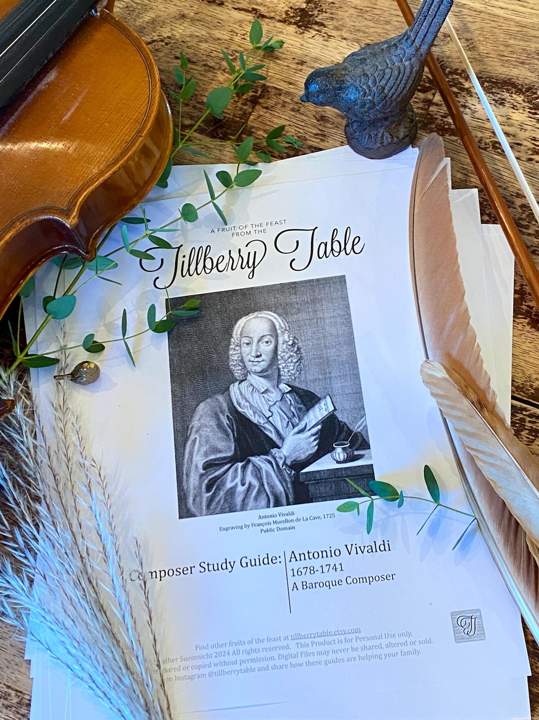 Vivaldi Composer Study Guide 1600-1700s - Etsy