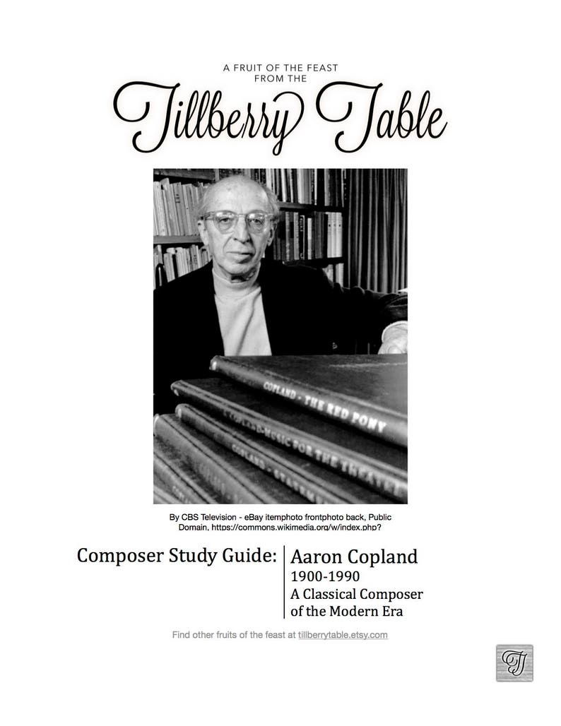 Gershwin/copland Composer Study Guide 1900s - Etsy