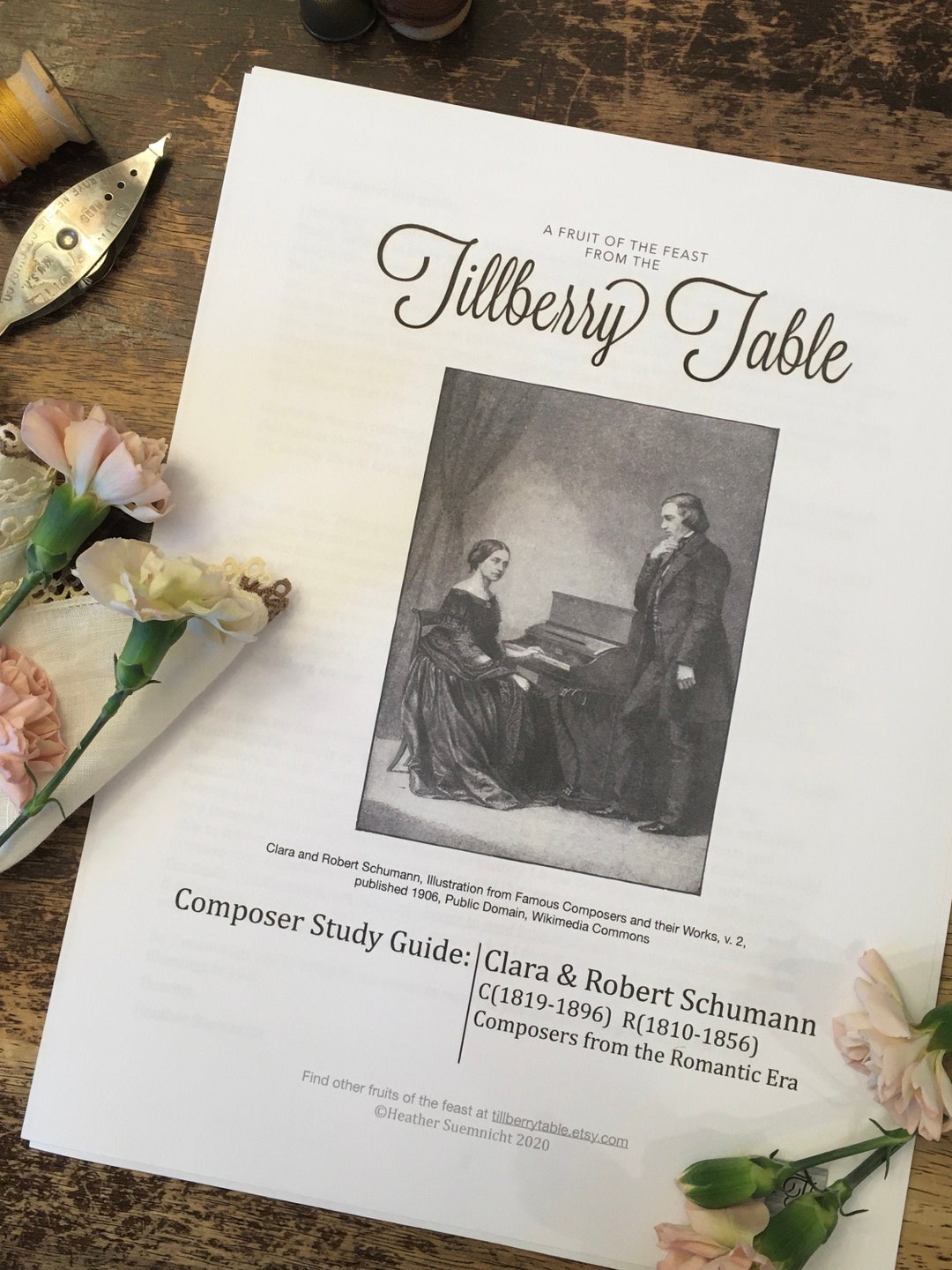 Clara and Robert Schumann Composer Study Guide 1800s - Etsy