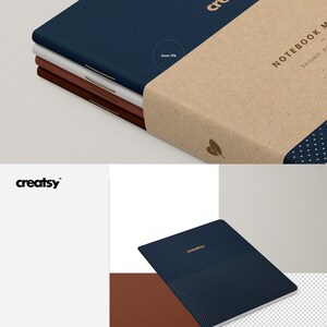 A5 Classic Notebook Mockup Set, Notebook Template, Custom Notebook ...