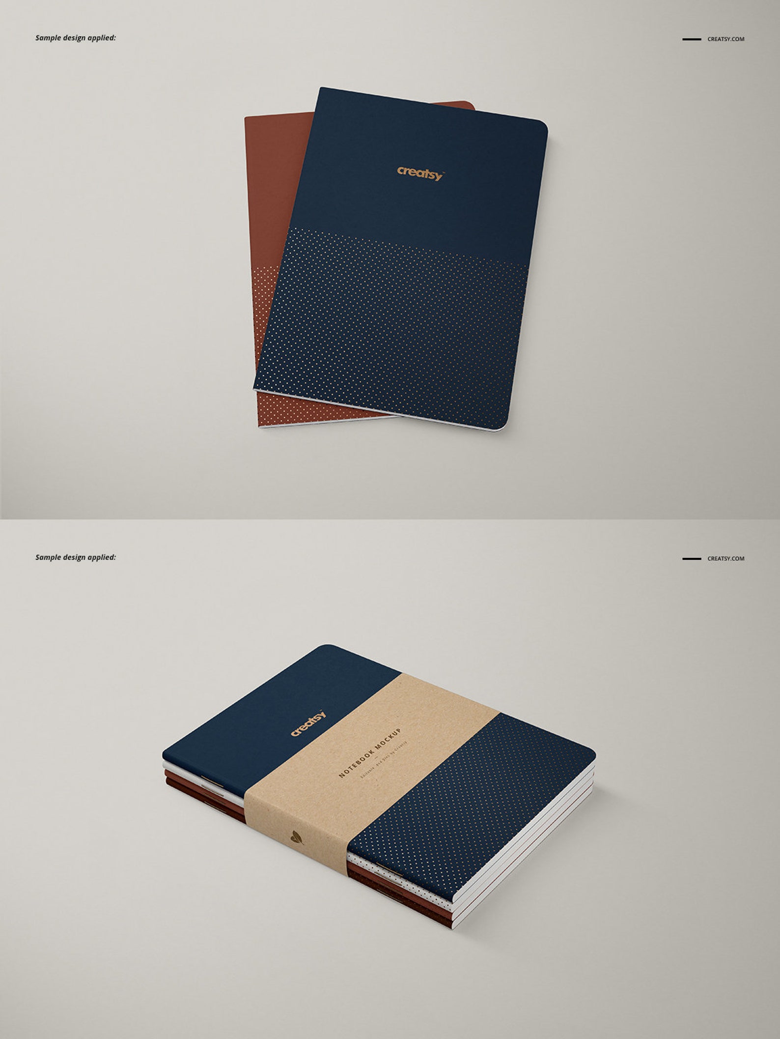 A5 Classic Notebook Mockup Set Notebook Template Custom | Etsy