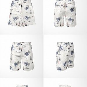 Mens Polyester Shorts Mockup Set, Shorts Template, Custom Shorts, Golf ...