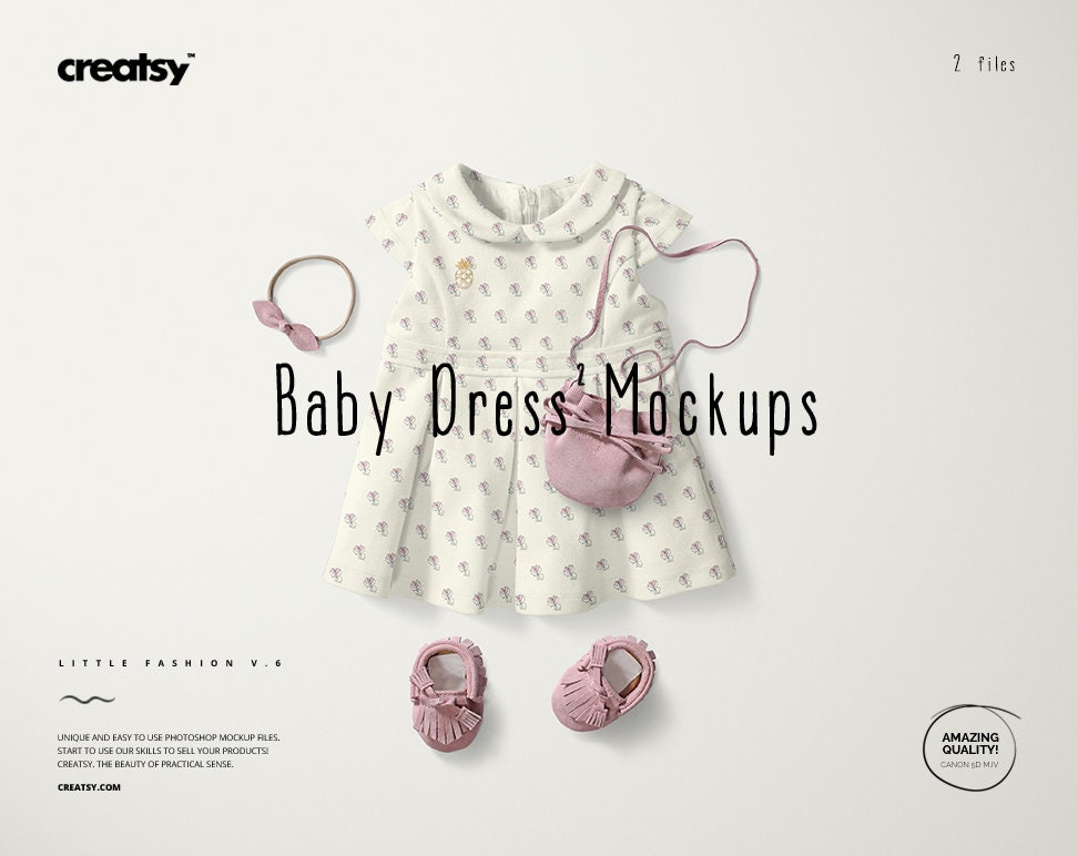 Baby Dress Mockup Set 2 Little Fashion Series: VOL.6 Dress | Etsy
