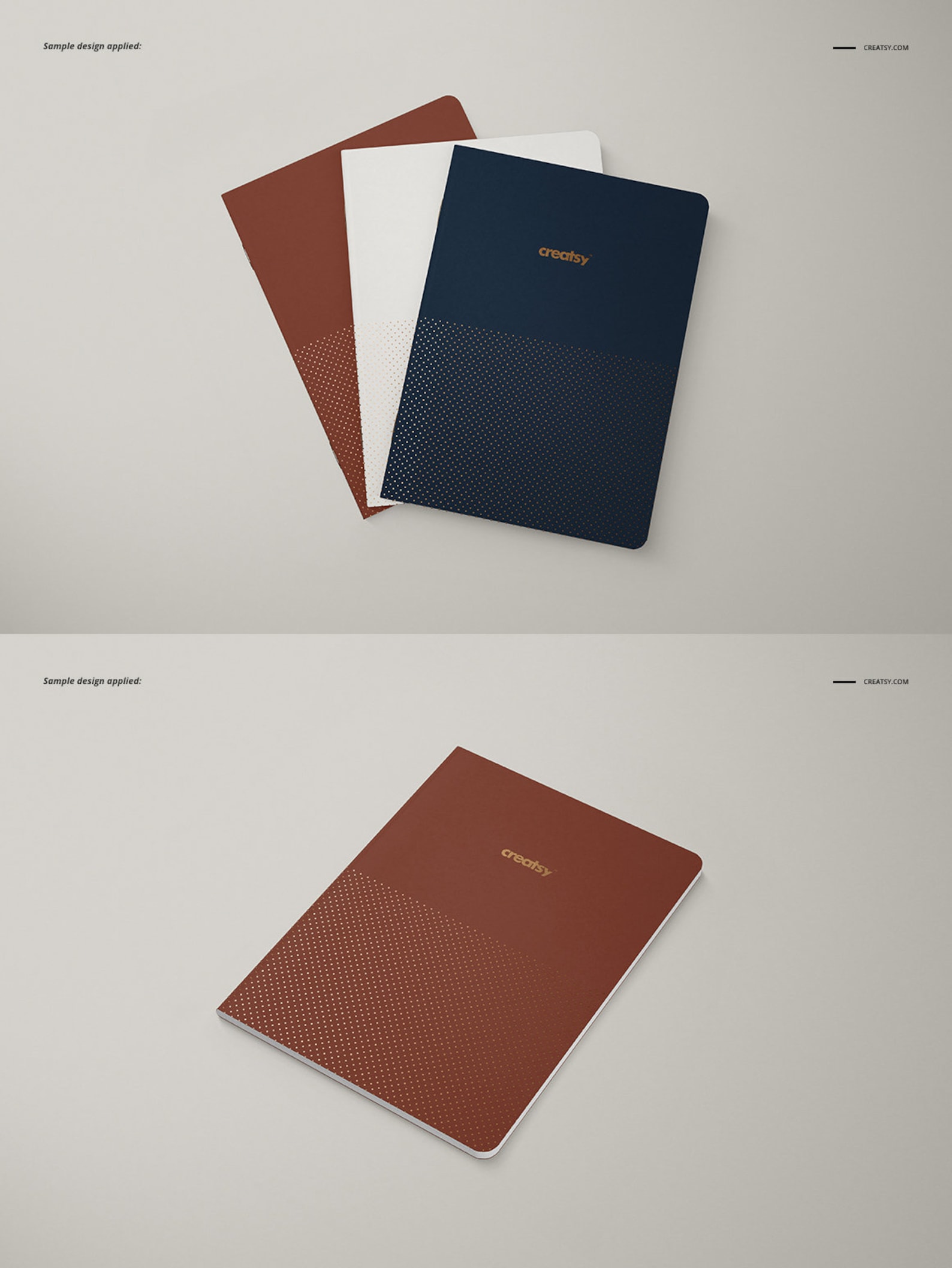 A5 Classic Notebook Mockup Set Notebook Template Custom | Etsy