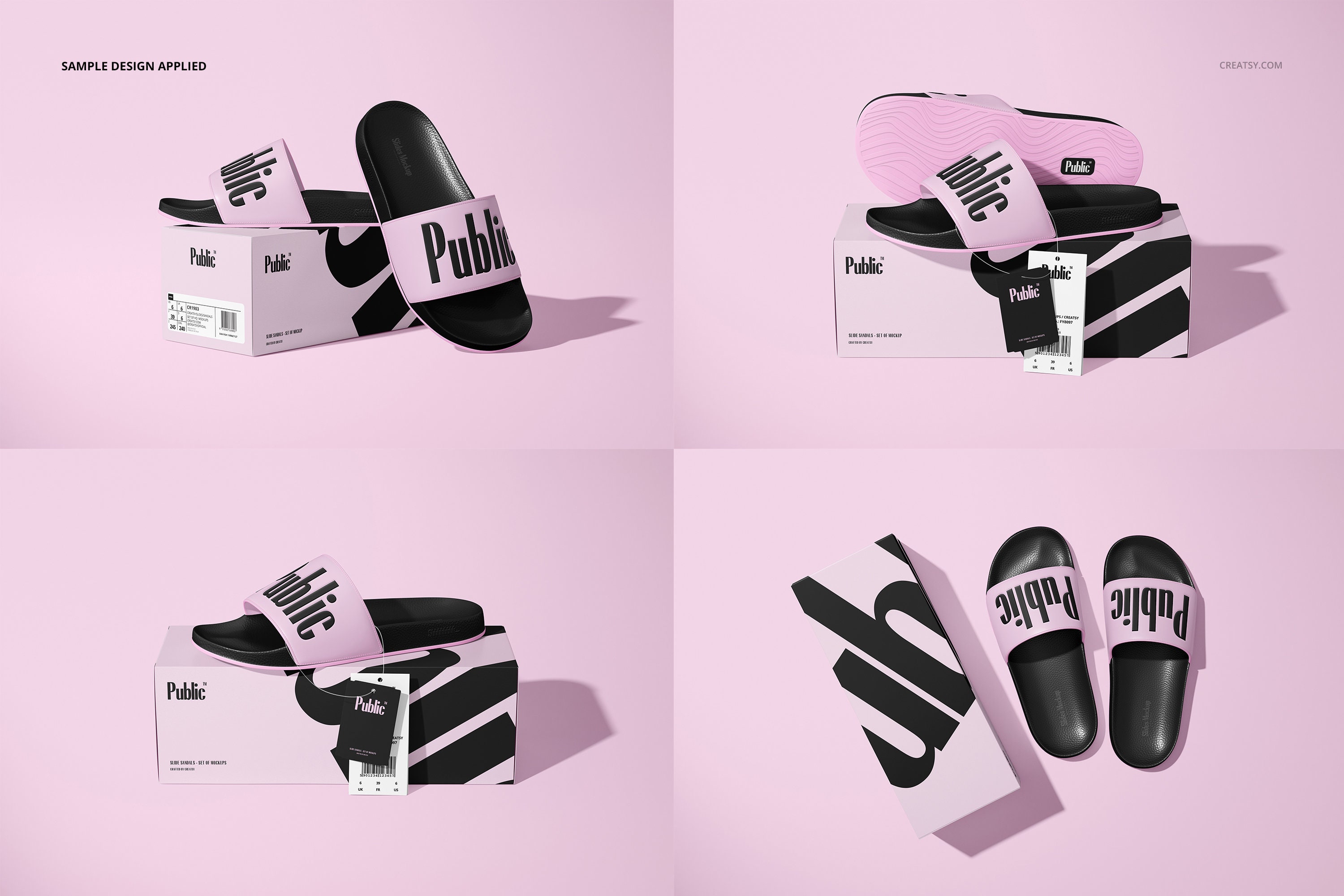 Slide Sandals Mockup Set 2 - Etsy