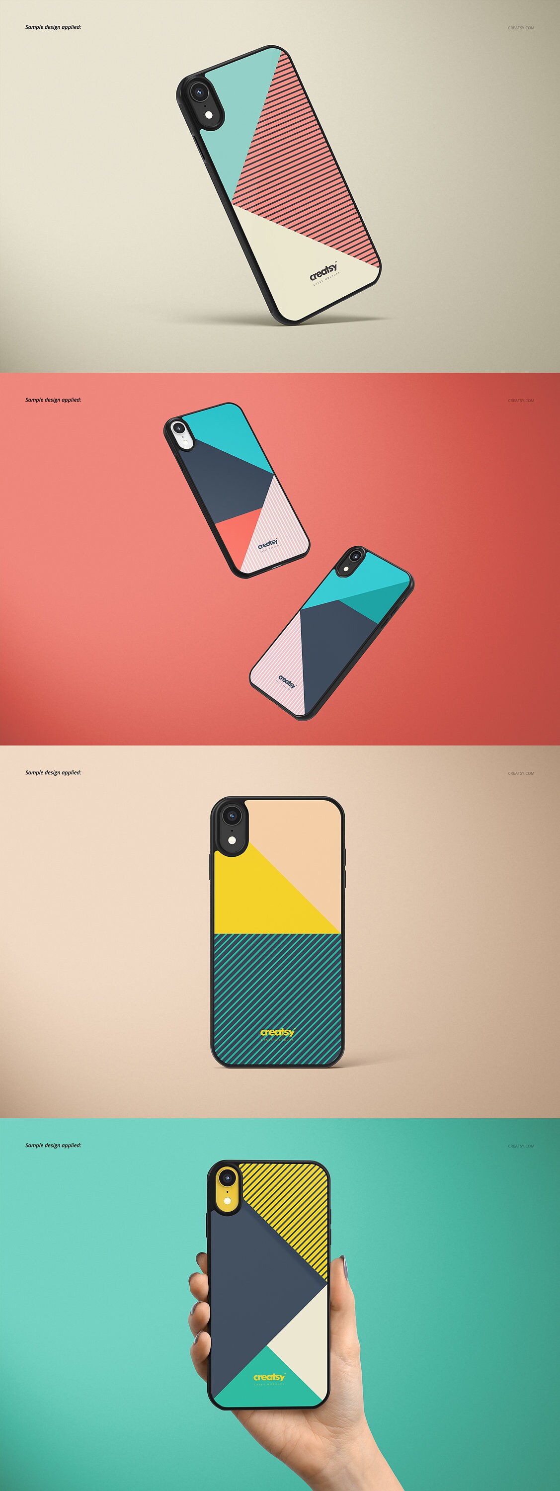 Iphone XR 2D Case black Mockup Set Iphone Case Tempalte | Etsy