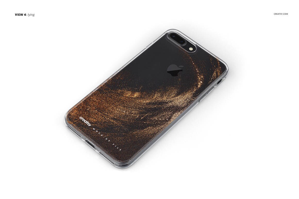 IPhone 7 Plus Clear Case Mockup Set: Transparent Design (PSD) - Etsy