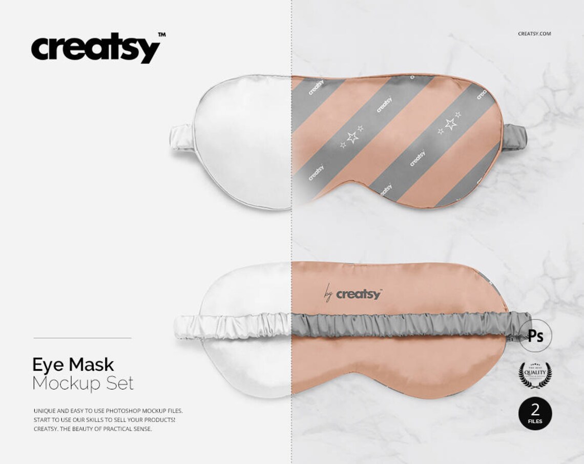Eye Mask Mockup Setpersonalized Satin Sleeping Mask Text of | Etsy