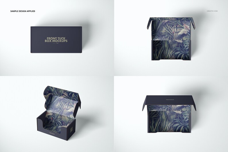 Front Tuck Mailer Box Mockup Set 2 - Etsy