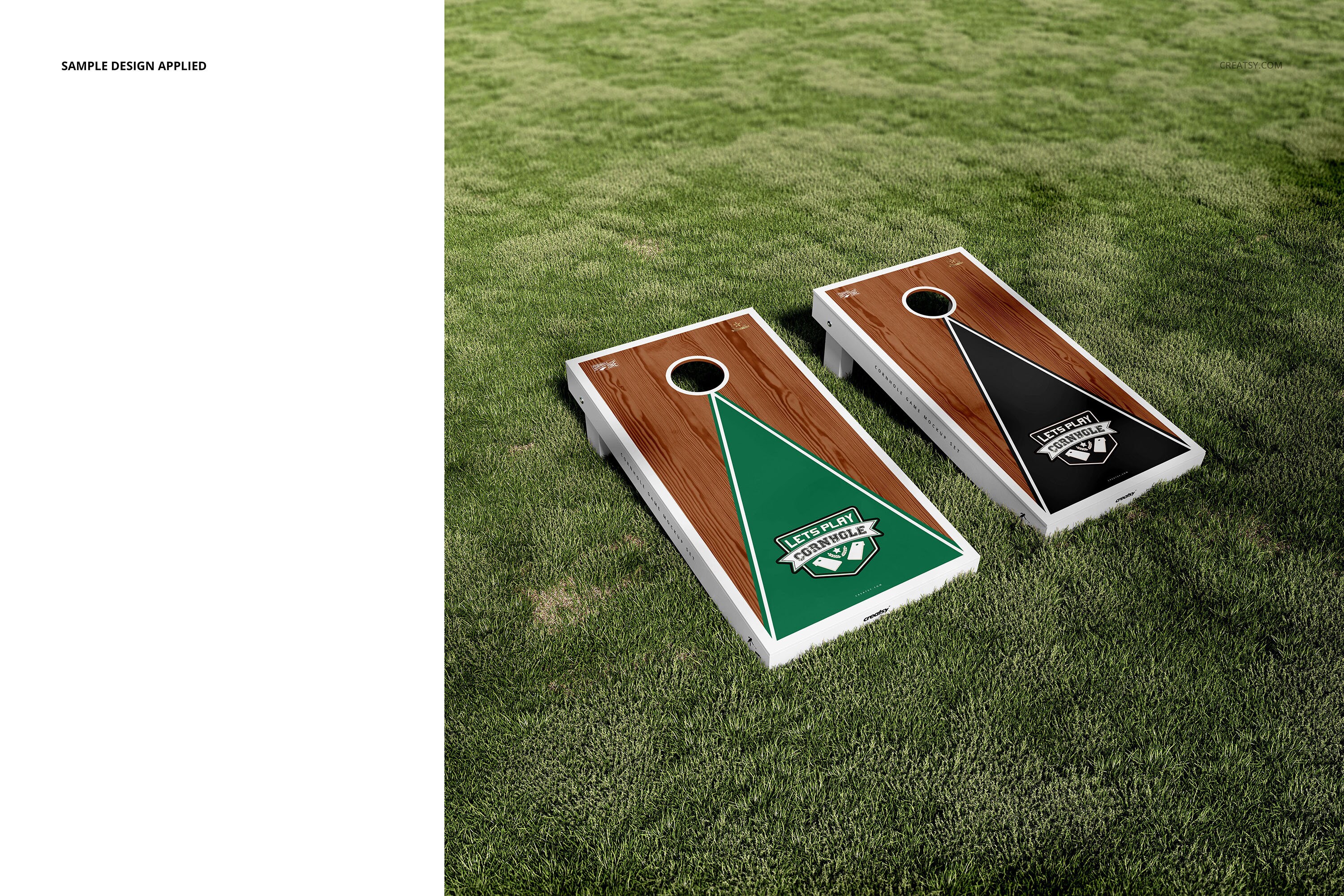 Cornhole Board & Bags Mockup Set: Custom Design Template (PSD) - Etsy
