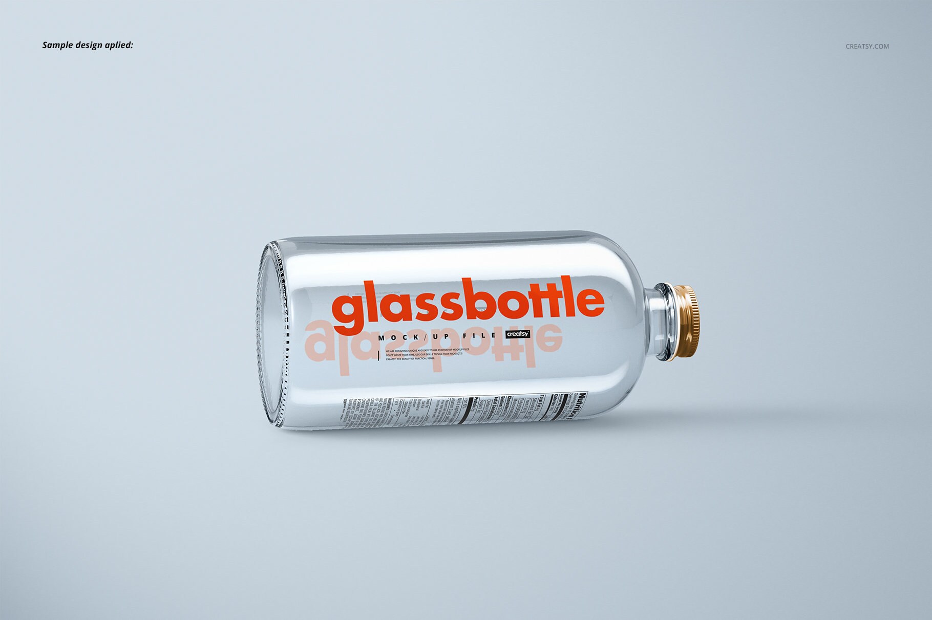 Glass Bottle Mockup Set v.2 water edition Bottle Mockup | Etsy