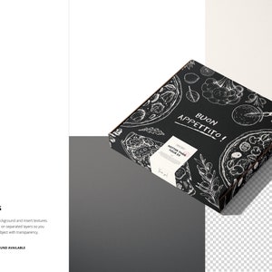 Pizza Box With Sticker Mockup - Etsy