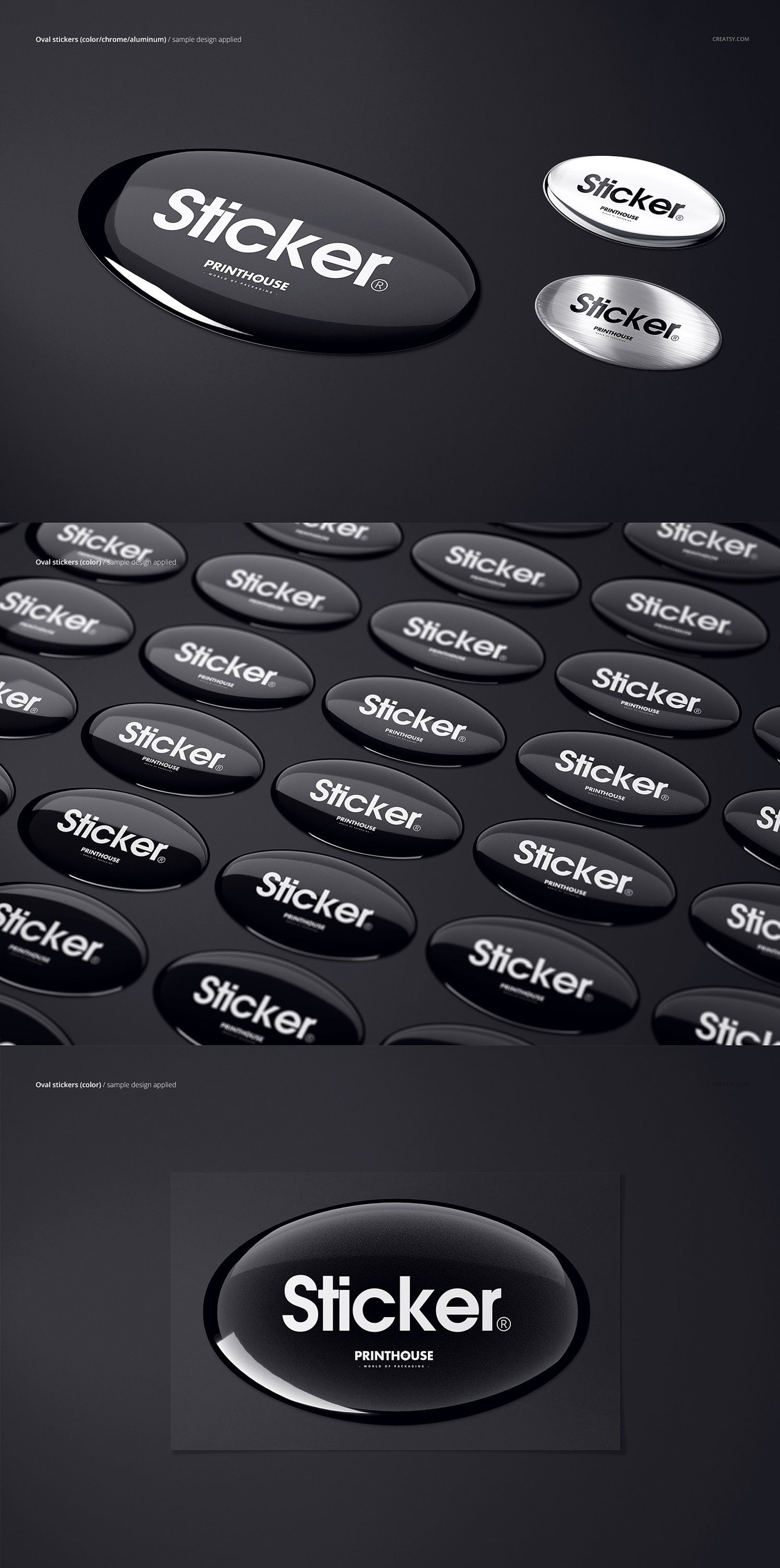 3D Epoxy Dome Stickers Mockup Set - Etsy