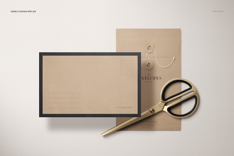 String Envelope Mockup Set - Etsy