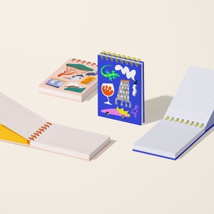 Spiral Ring Flip Top Notebook Mockup Set - Etsy