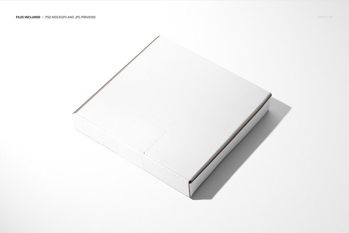 Pizza Box With Sticker Mockup - Etsy