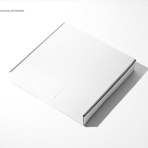 Pizza Box With Sticker Mockup - Etsy