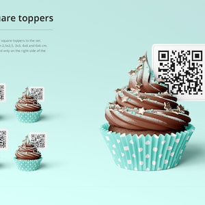 Cupcake Toppers & Wraps Mockup Set - Etsy