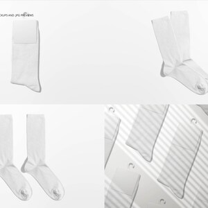Socks Mockup Set, Socks Template, Sublimation, Socks Blank, Socks Foot ...