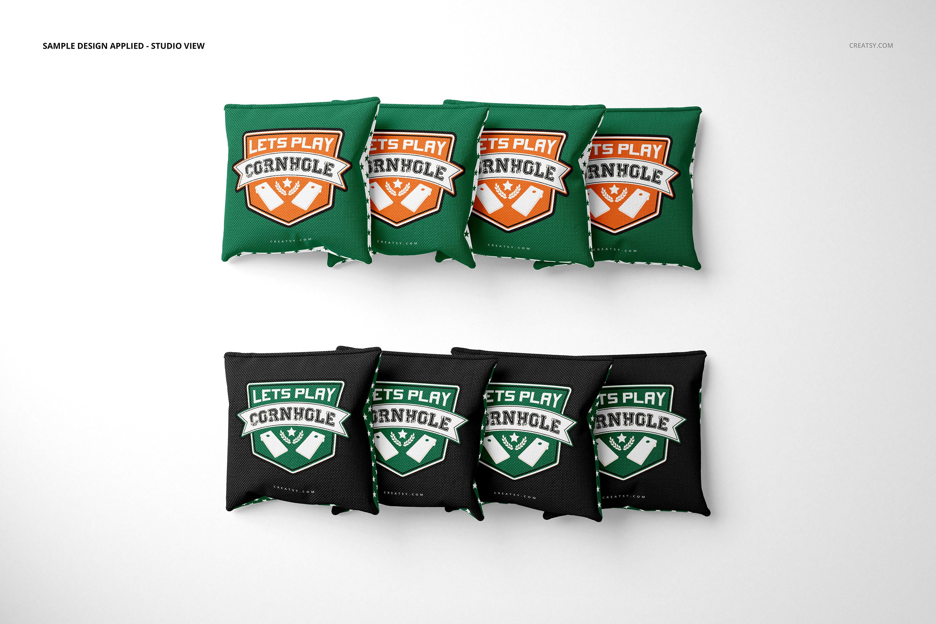 Cornhole Board & Bags Mockup Set: Custom Design Template (PSD) - Etsy