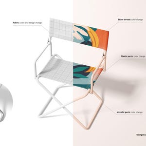 Folding Directors Chair Mockup Set - Etsy