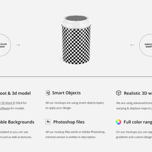 Metal Canister Mockup Set, Canister Template, Personalized Canister ...