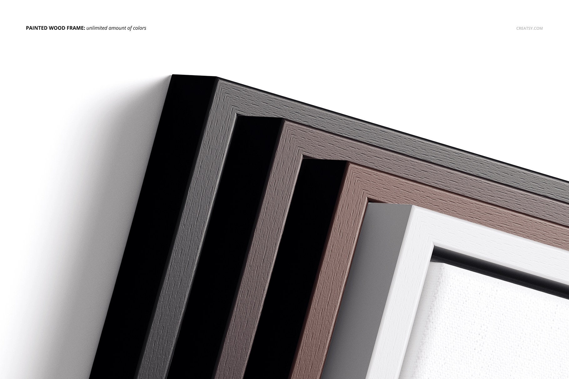 Canvas in Floater Frame Mockup Set: Wall Art Template (PSD) - Etsy