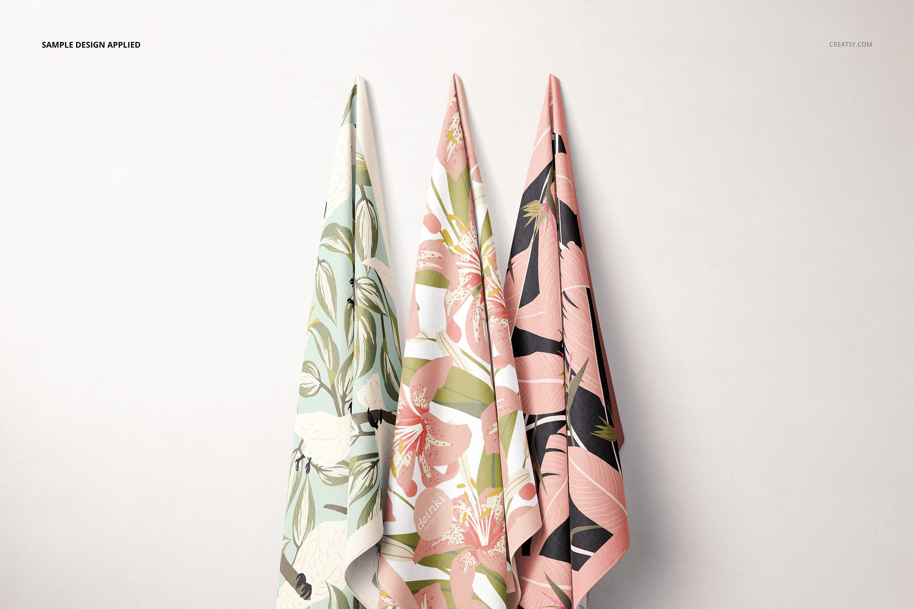 Hanging Fabrics Mockup part 17 of Fabric Factory V.6 - Etsy