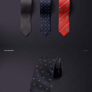 Tie Mockup Set, Custom Tie, Tie Template, Personalized Neck Tie, Tie ...