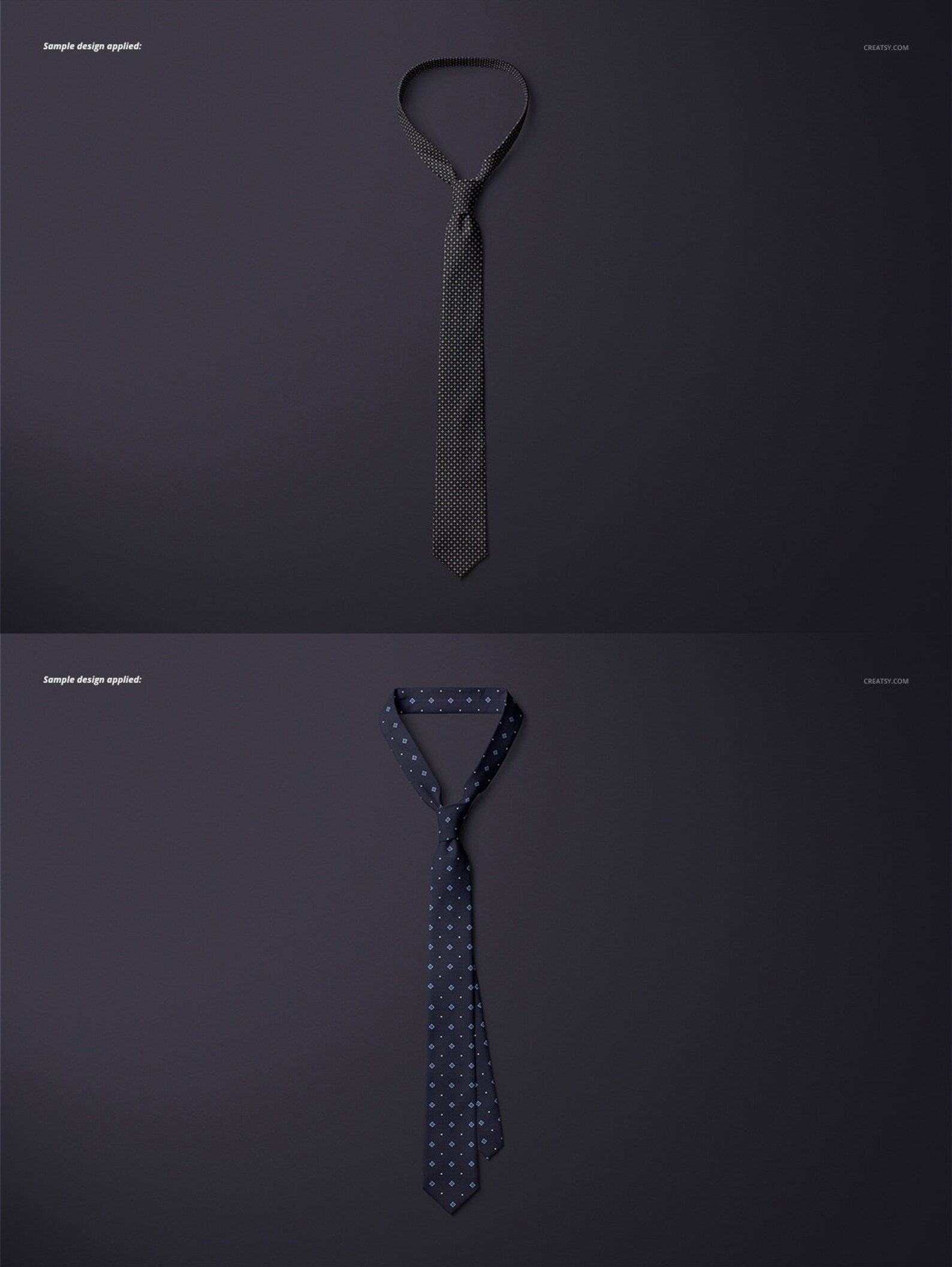 Tie Mockup Set Custom Tie Tie Template Personalized Neck | Etsy
