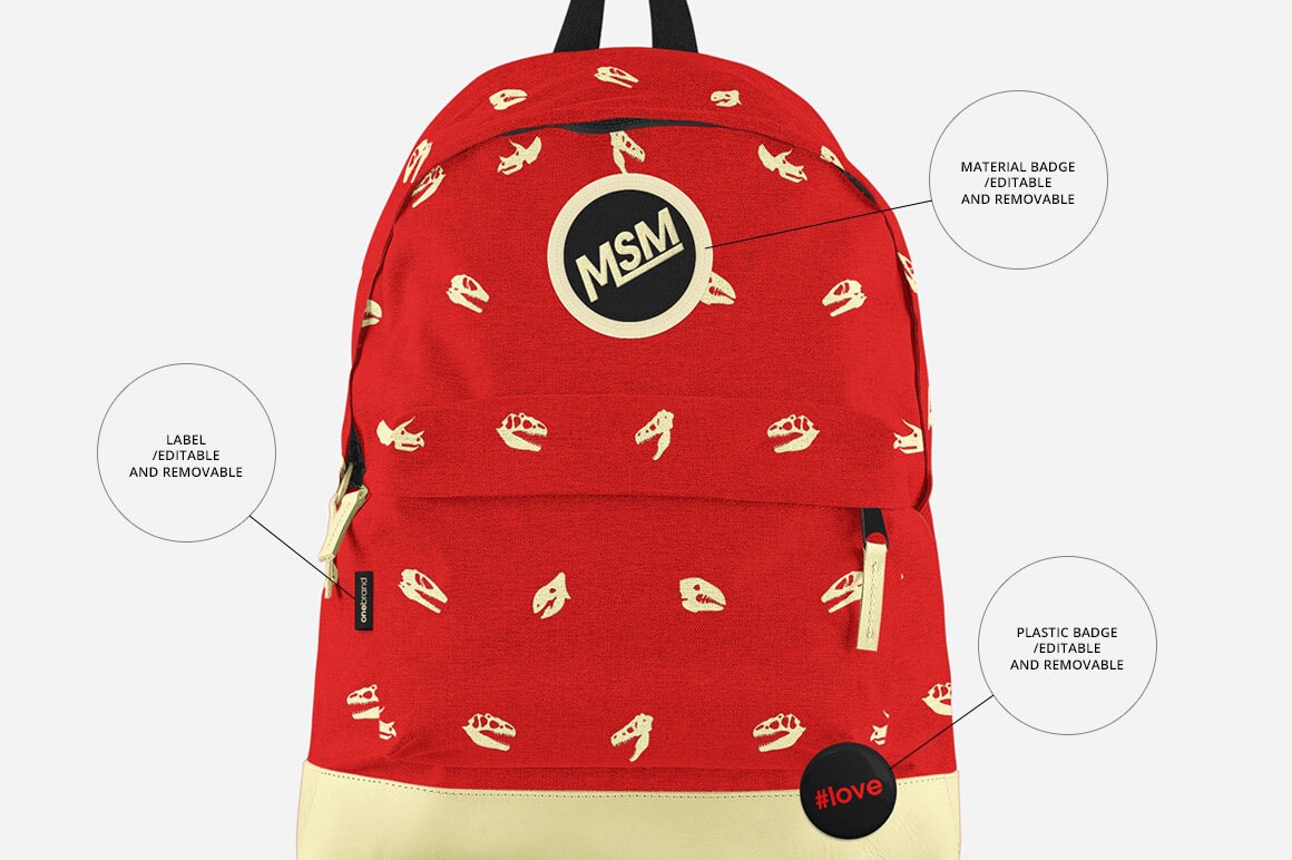 Backpack Mockup Set Bagpack Template Custom School Bag Kids - Etsy
