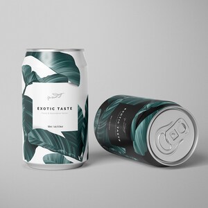 Can Mockup Set (type 1), Can Tempalte, Custom Soda Can, Personalized ...