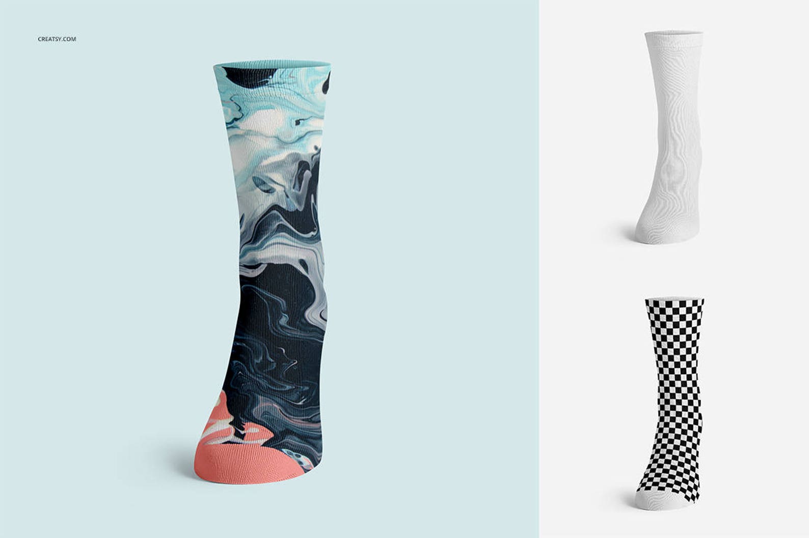 Socks Mockup Set Socks Template Sublimation Socks Blank | Etsy