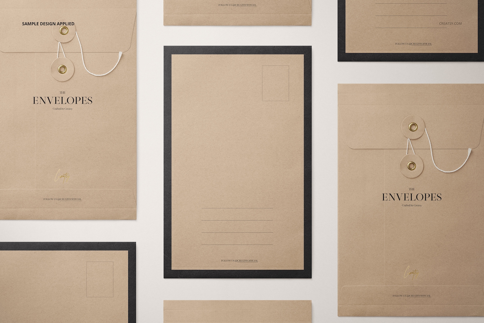 String Envelope Mockup Set - Etsy
