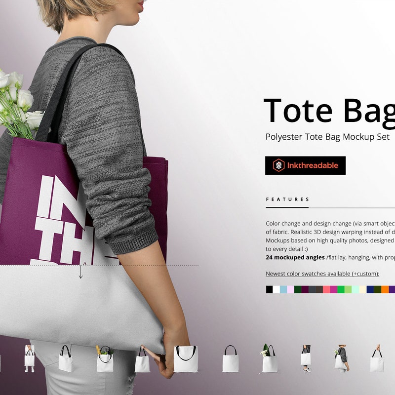 Polyester Tote Bag - Etsy