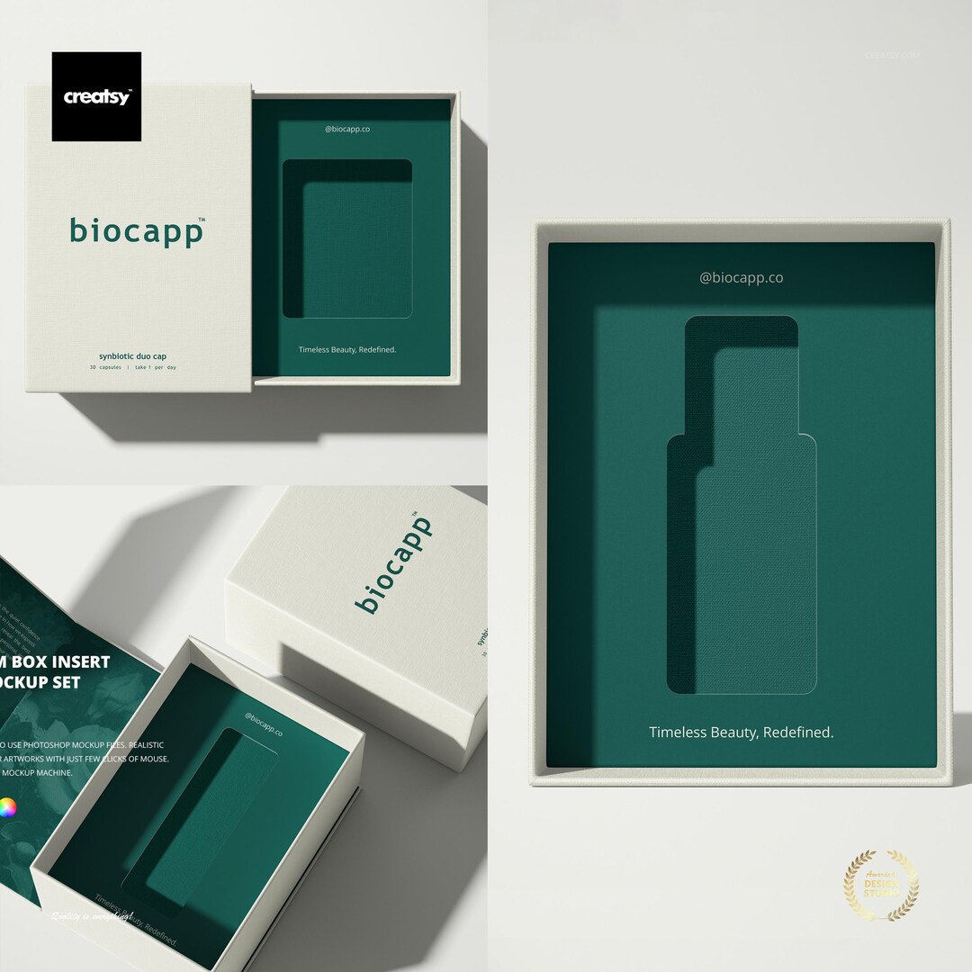 Box Insert Tray Mockup Set: Photoshop PSD Templates - Etsy