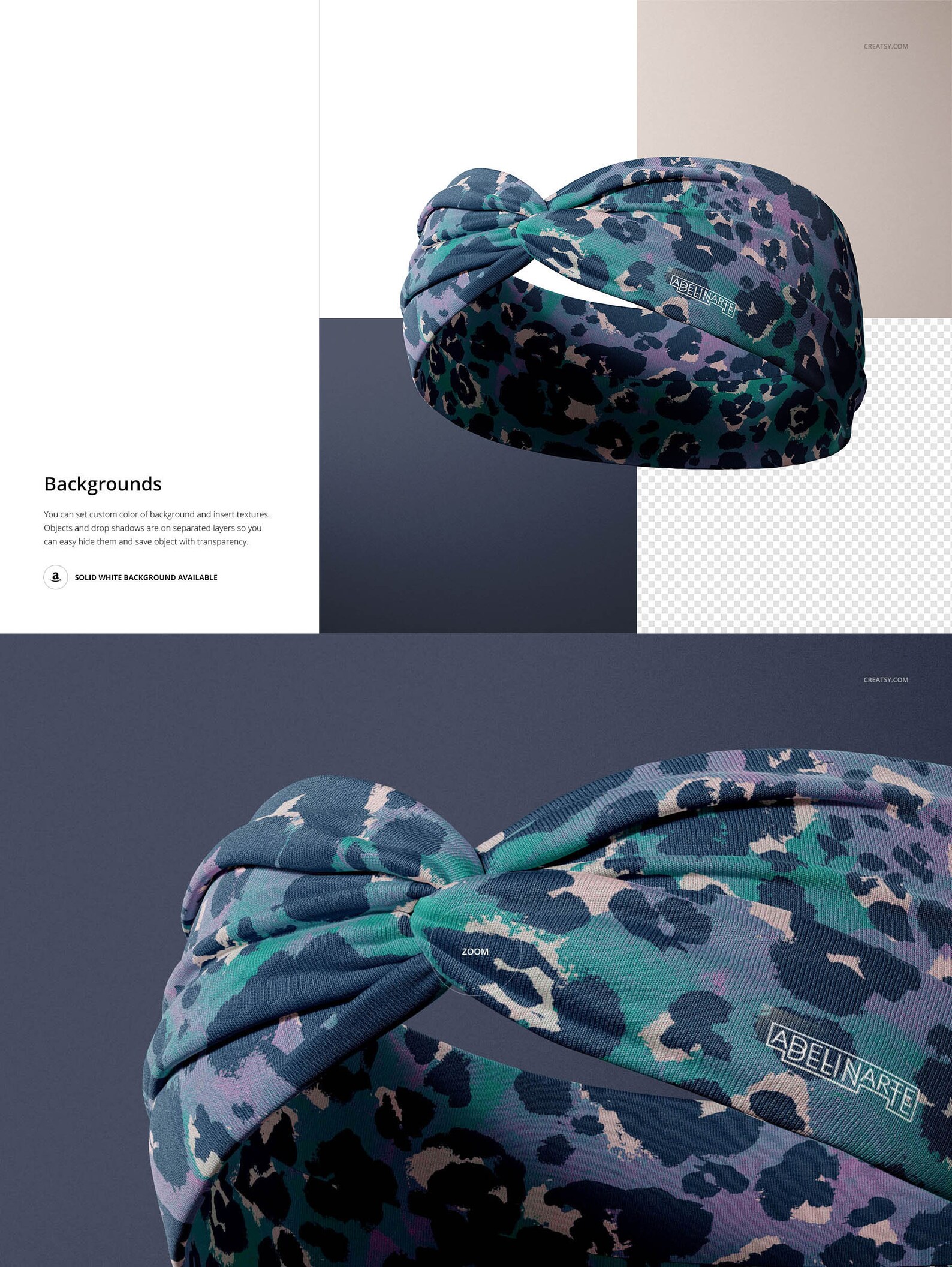 Faux Knot Headband Mockup Set | Etsy