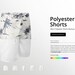Mens Polyester Shorts Mockup Set, Shorts Template, Custom Shorts, Golf ...