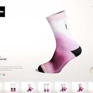 Socks Mockup Set Socks Template Sublimation Socks Blank - Etsy