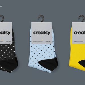 Sublimation Socks 2 Types Mockup Set - Etsy