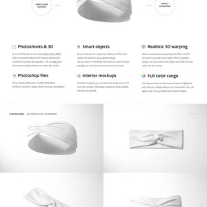 Faux Knot Headband Mockup Set - Etsy