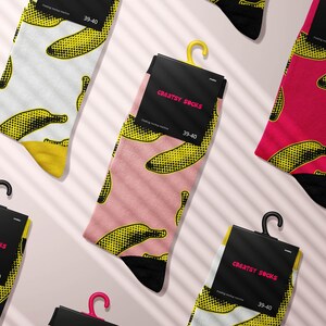 Socks Mockup Set, Socks Template, Sublimation, Socks Blank, Socks Foot ...