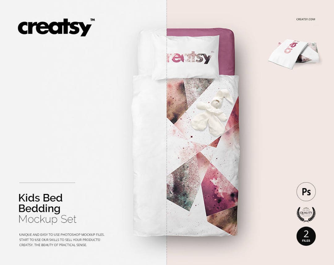 Single Bed Bedding Mockup Bedding Set Template Bedclothes - Etsy