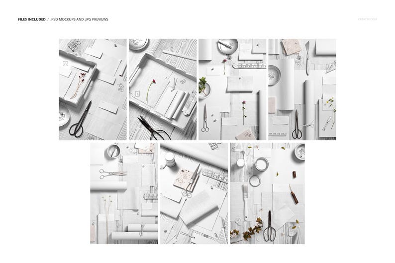 Rustic Flat Lay Material Board Moodboard Mockup Set - Etsy