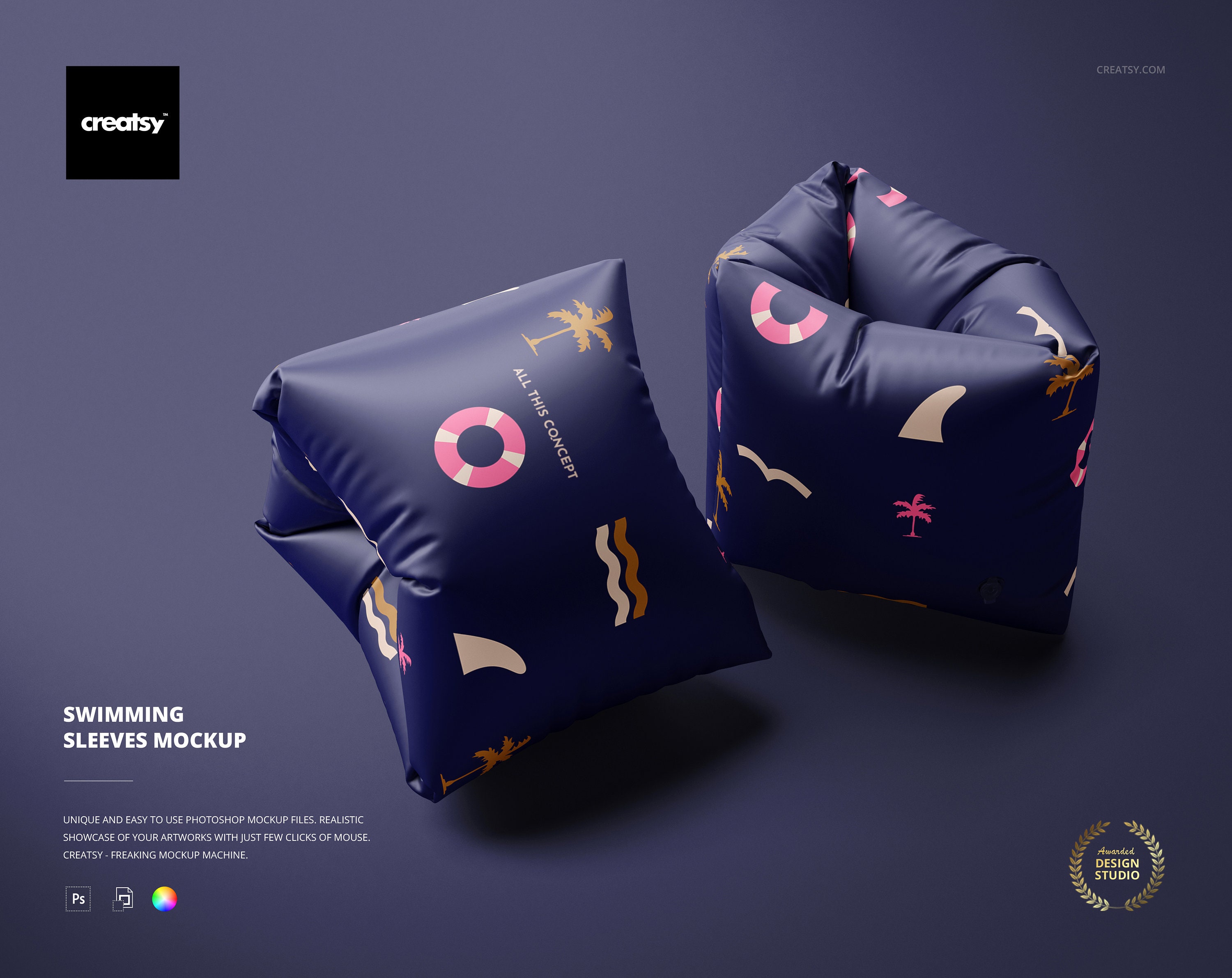 Inflatable Swimming Sleeves Mockup Set - Etsy