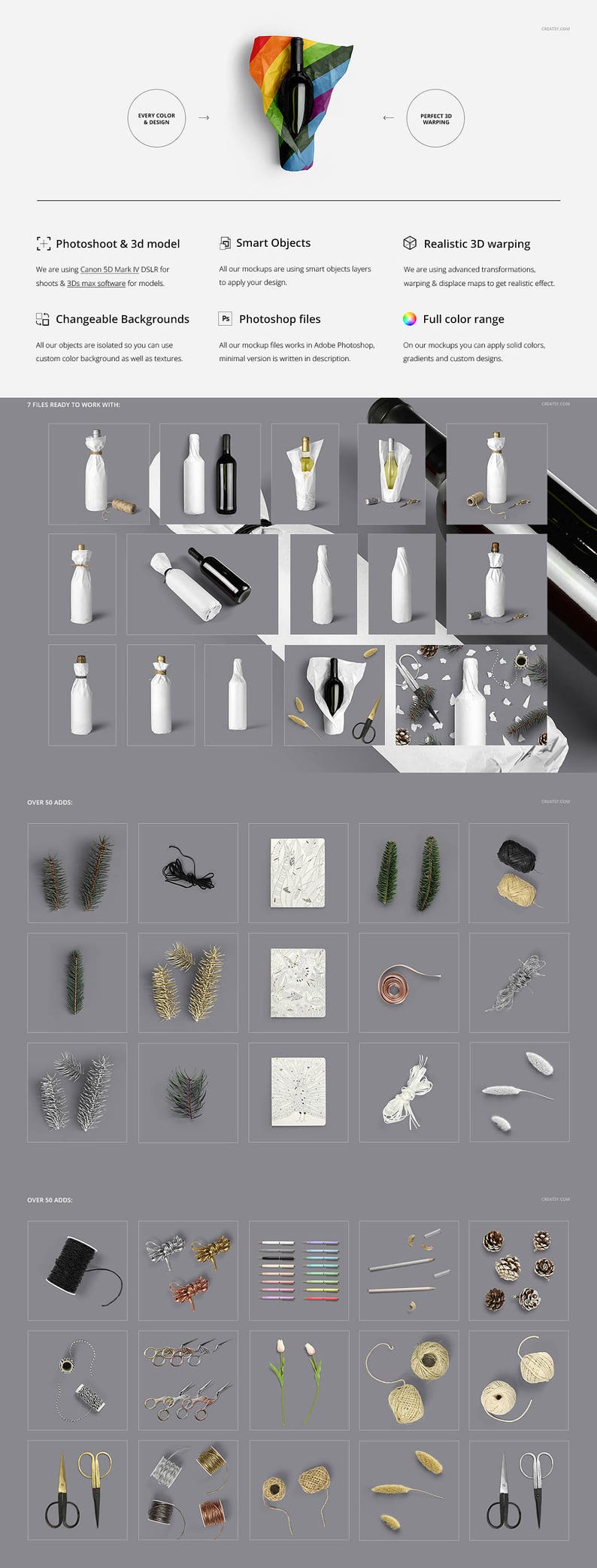 Wine Wrapping Tissue Paper Mockup Set Wrapping Paper - Etsy